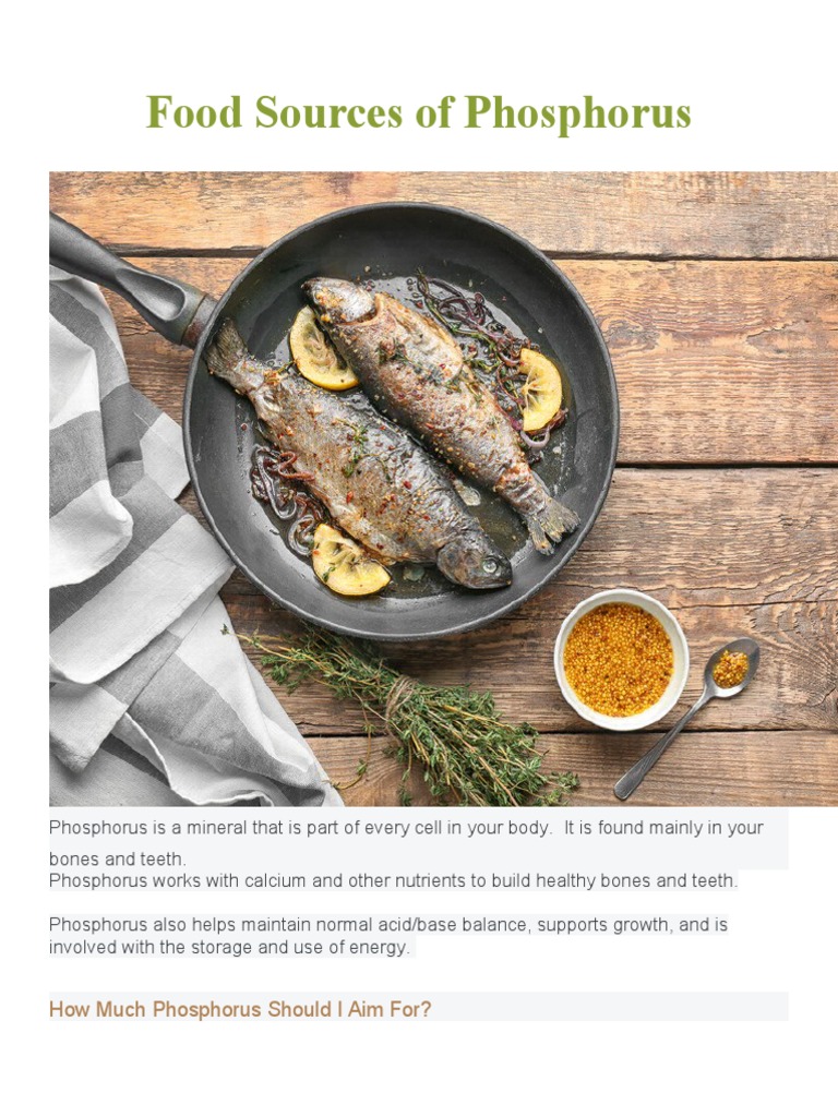 Food Sources of Phosphorus: A Comprehensive Guide to Meeting Your Daily ...