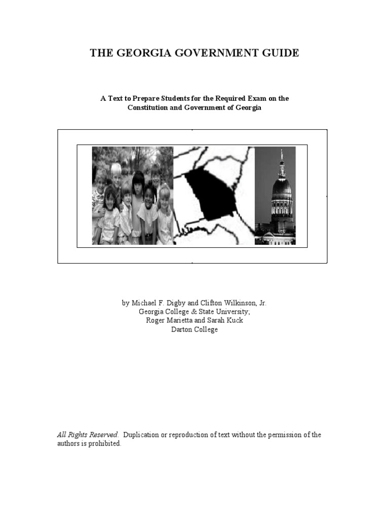 Georgia Government Exam Study Guide | PDF | Veto | U.S. State