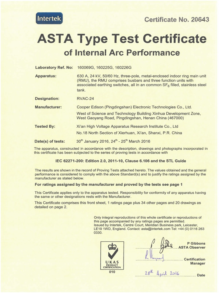 RVAC-24-IAC Test | PDF