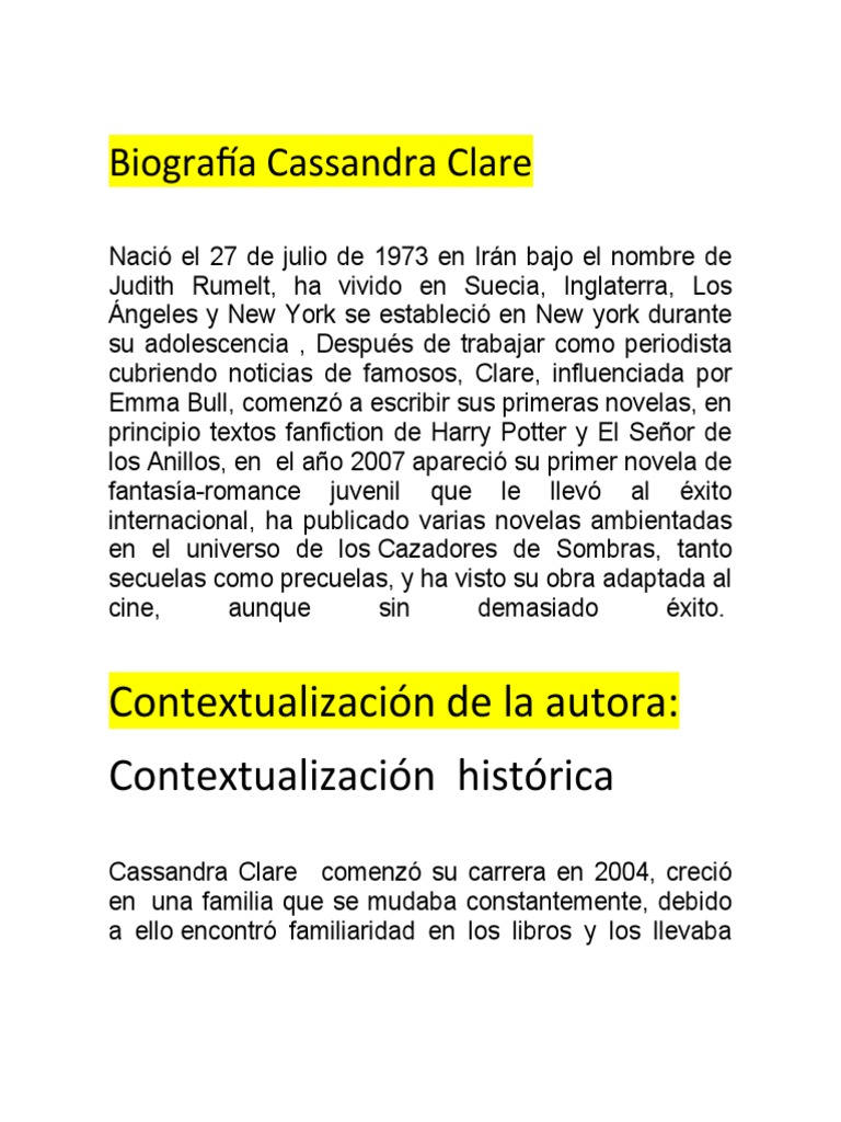 Cassandra Clare | PDF