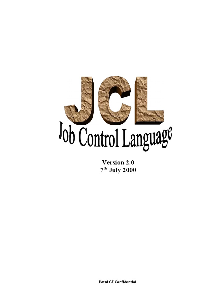 JCL Patni | PDF | Parameter (Computer Programming) | Operating System Families