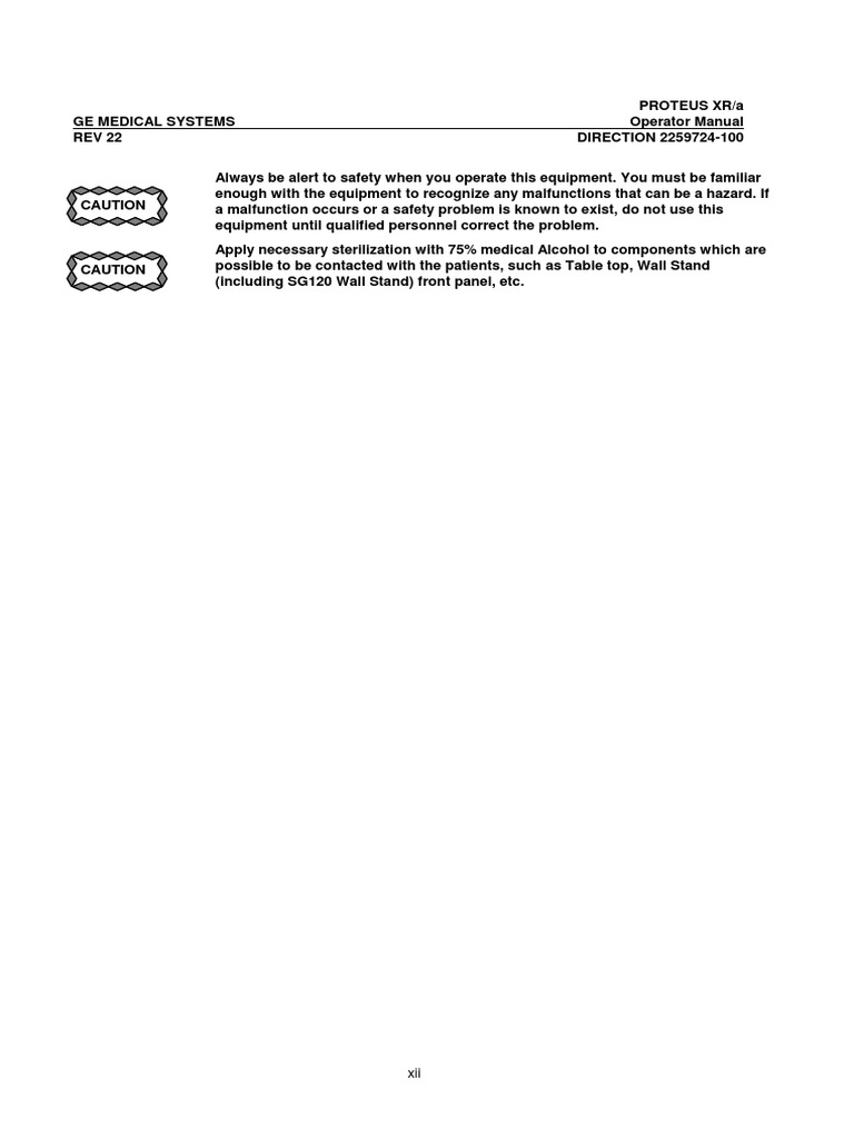 GE Proteus XR-A X-Ray - User Manual-14 | PDF | Technology & Engineering