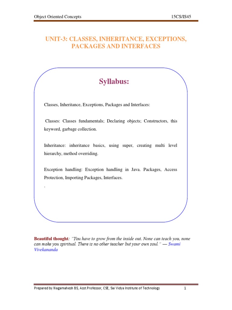Module 3 Java Pdf Inheritance Object Oriented Programming 9589
