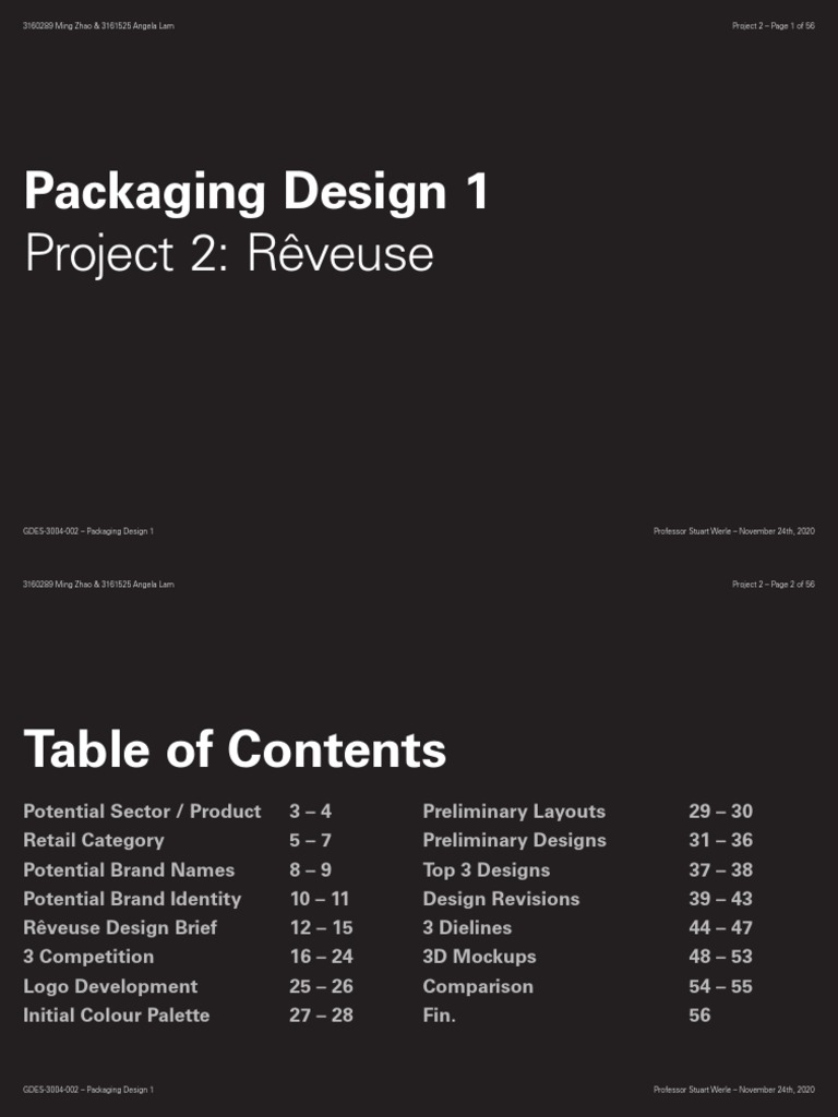 Rêveuse Process Work | PDF | Cosmetics | Brand