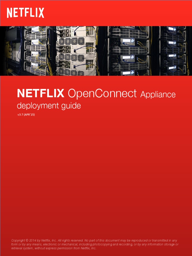 Netflix Openconnect: Appliance Deployment Guide | PDF | Computer ...