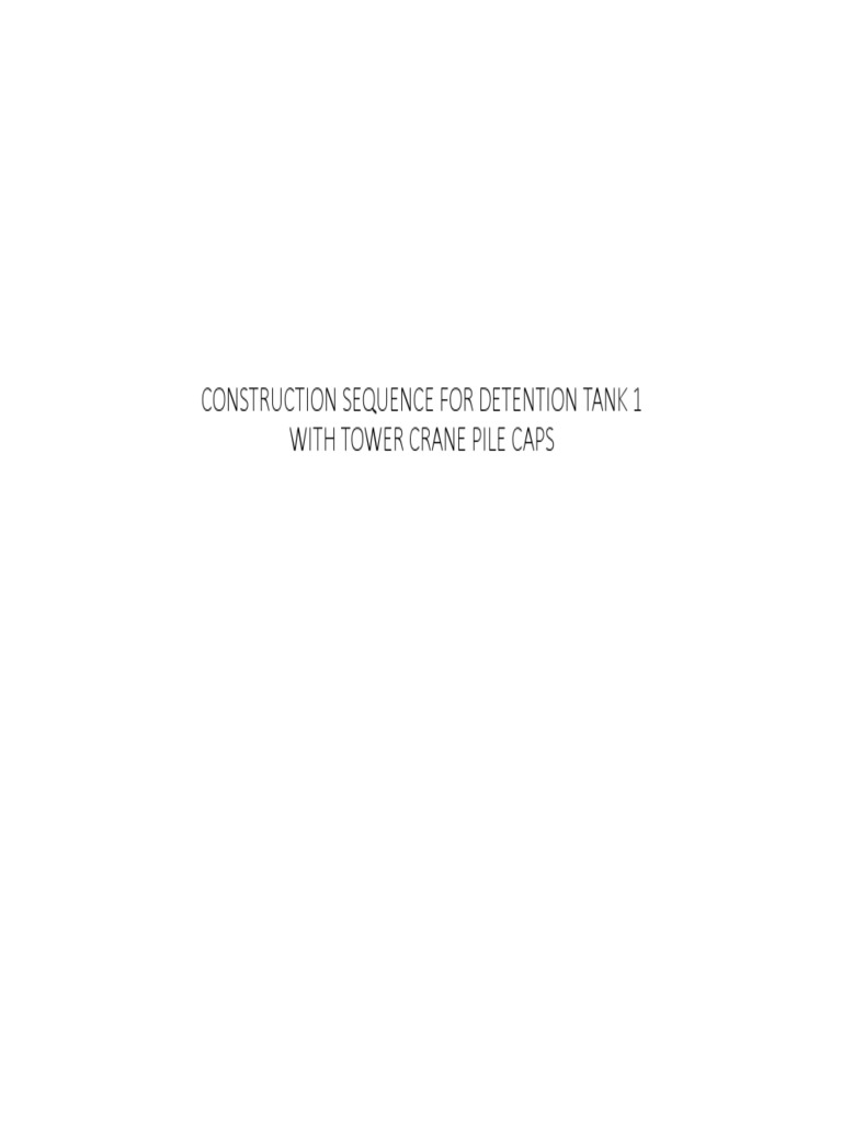 Detention Tank Construction Sequence | PDF | Deep Foundation | Civil ...