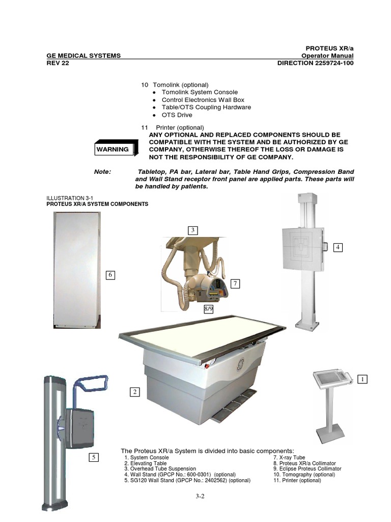 GE Proteus XR-A X-Ray - User Manual-32 | PDF | Technology & Engineering