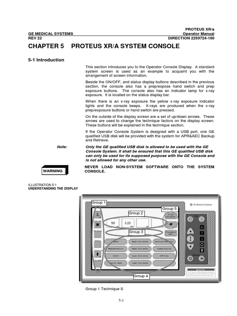 GE Proteus XR-A X-Ray - User Manual-39 | PDF | Computer Architecture | Software