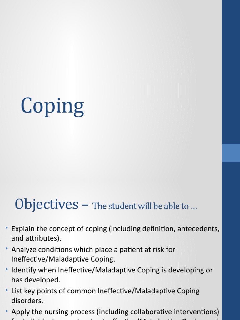 Coping PPT Without Notes (1) - 3 | PDF | Stress (Biology) | Psychotherapy