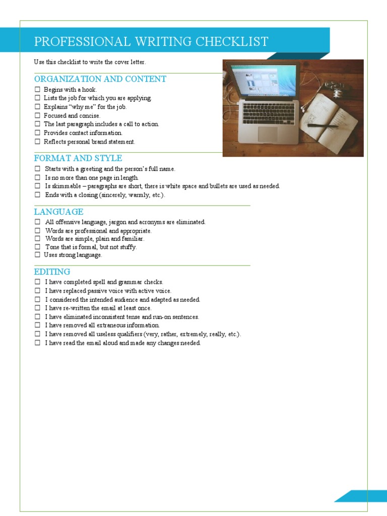Cover Letter Checklist | PDF