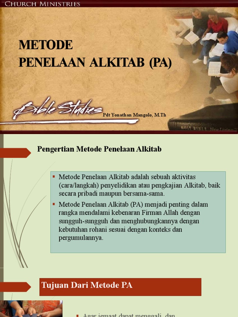 Metode Penelaan Alkitab (Pa) | PDF