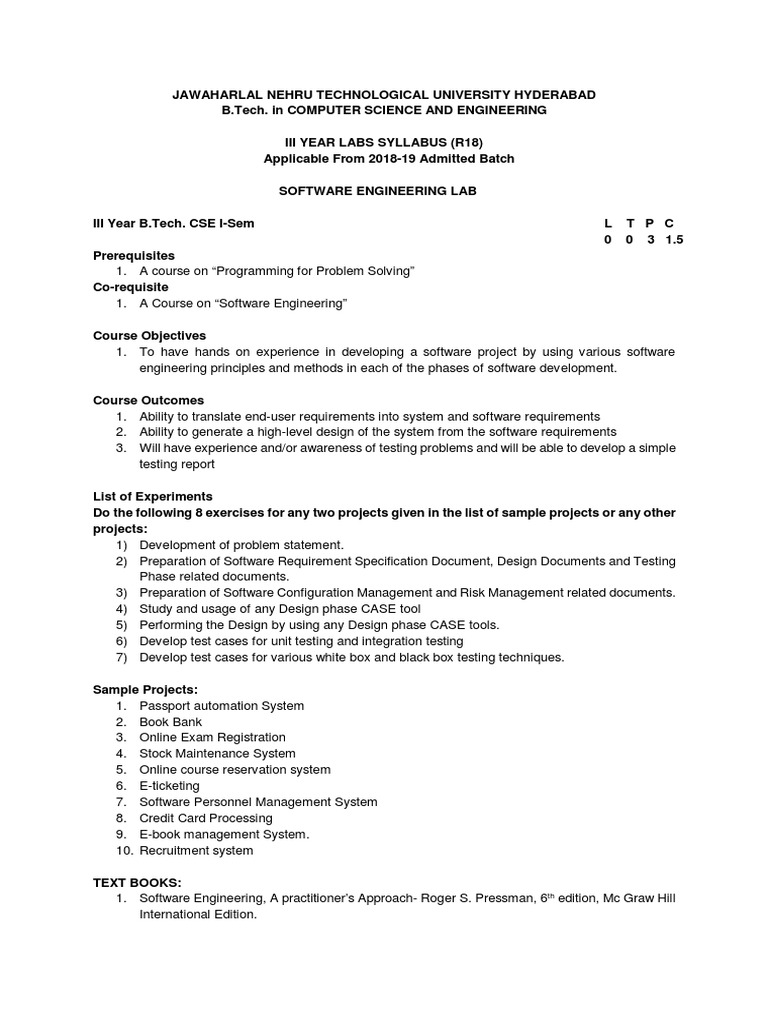 R18 B Tech Cse Iiiyear Labs Syllabus Pdf Computer Network Routing