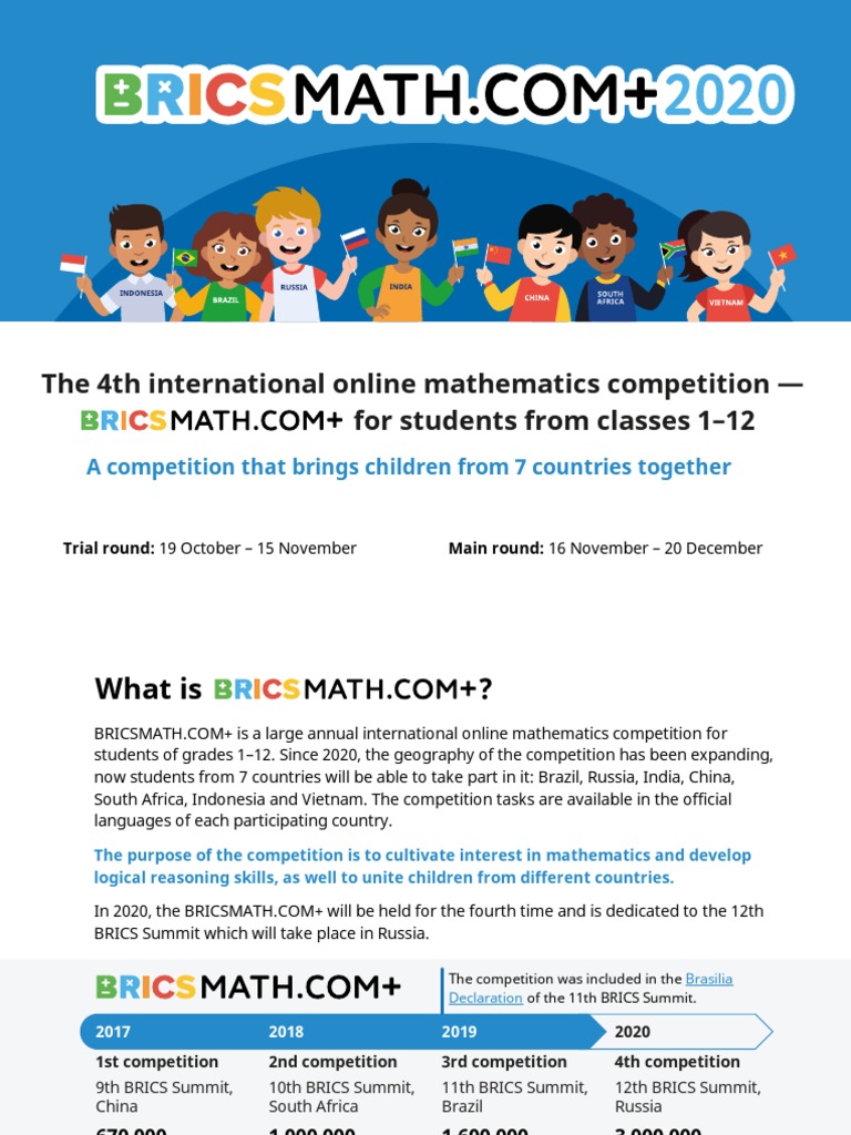 The 4th International Online Mathematics Competition - For Students ...