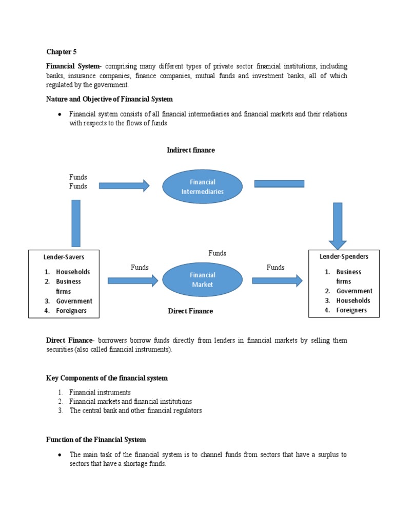Chapter 5 and 6 Financial System | PDF | Financial Markets | Loans