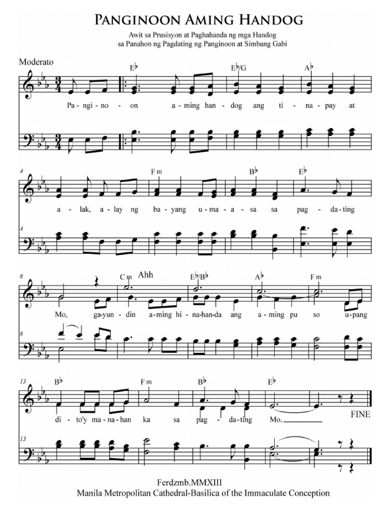 Panginoon Aming Handog | PDF