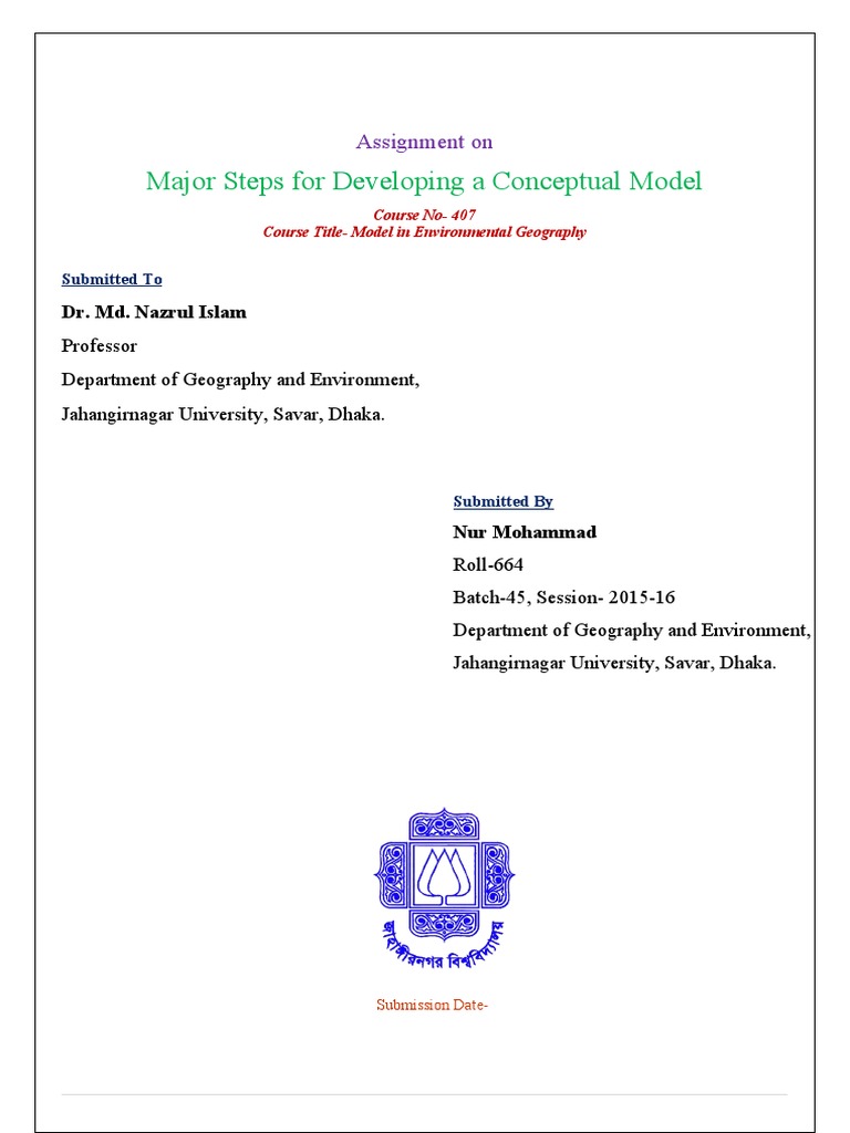 Conceptual Model Development Steps | PDF | Conceptual Model | Simulation