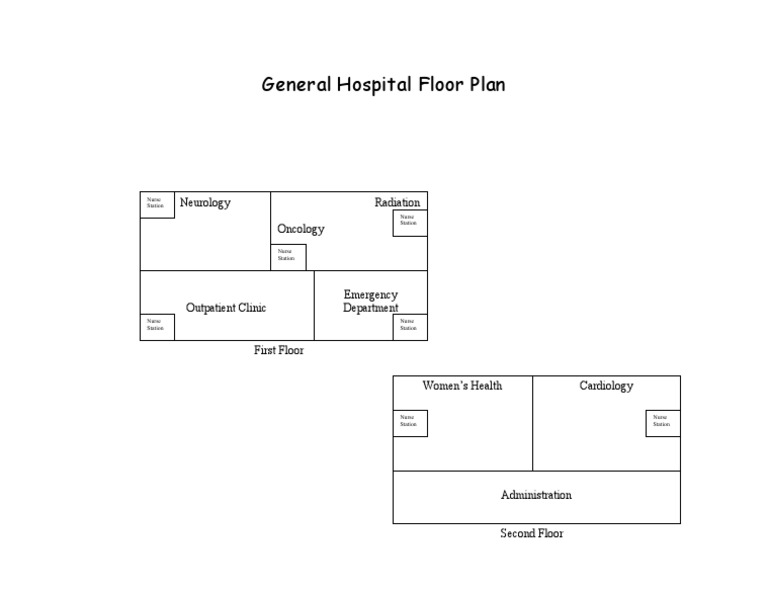 General Hospital Floor Plan Overview | PDF