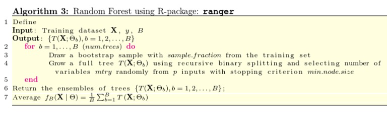 Random Forest Algorithm in R with ranger | PDF