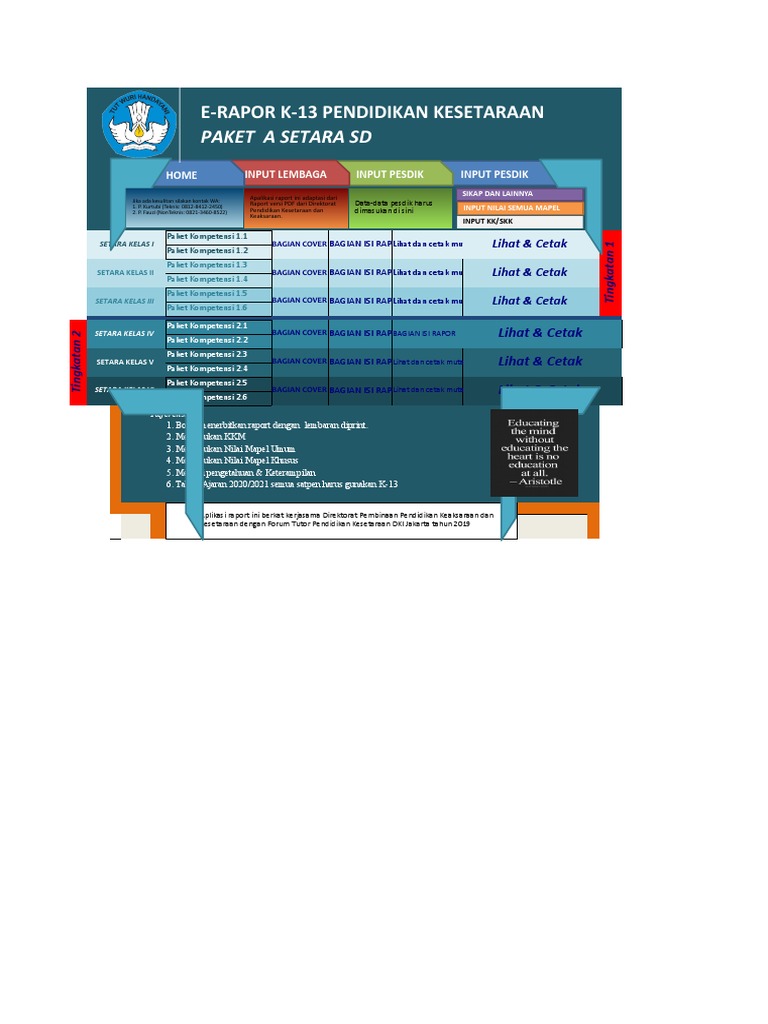 Paket A K13 - Update17-11-2020 (Perbaikan KKM Tiap Mapel) | PDF