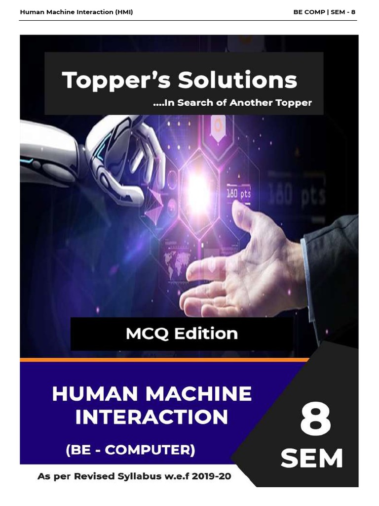 Mu Comp Sem8 Hmi Solution-Mcq-Lmt-Sep-2020 | PDF | Human–Computer Interaction | Graphical User ...