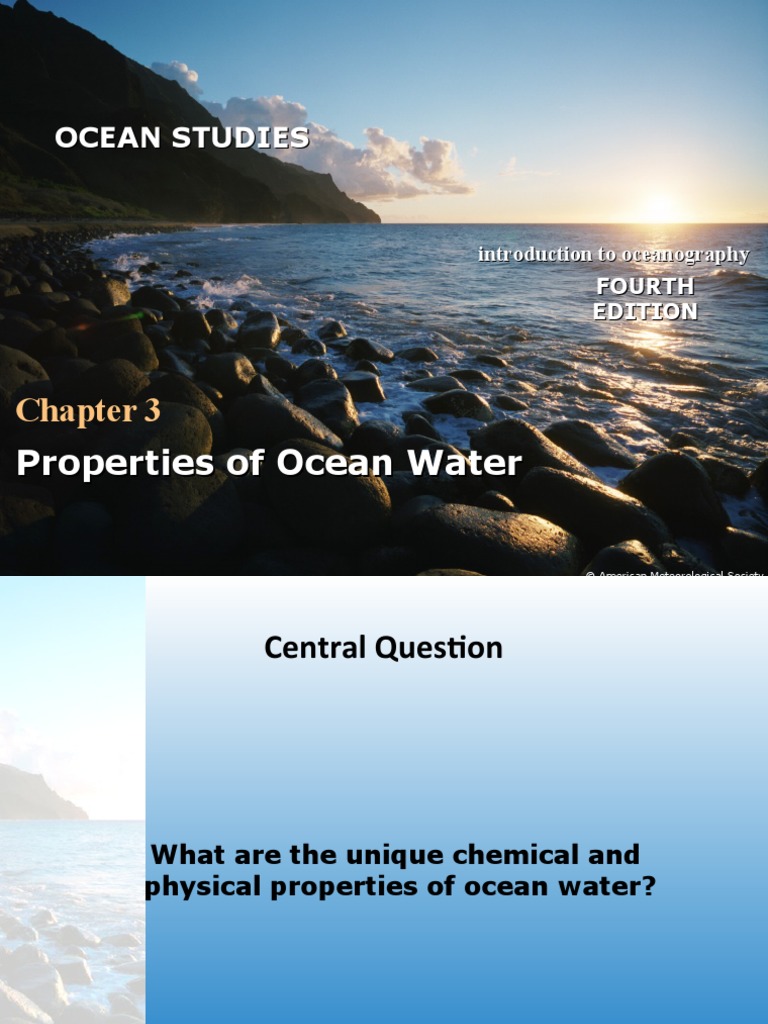 3 Properties of Sea Water | PDF | Latent Heat | Properties Of Water