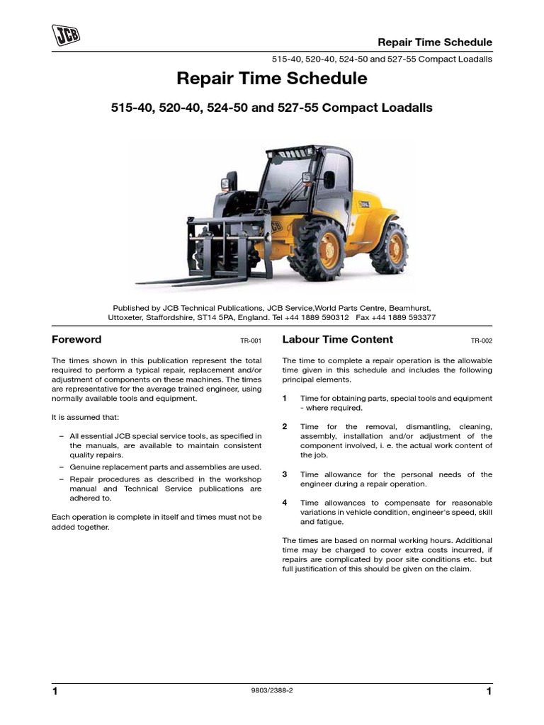 Compact Loadalls 515-40, 520-40, 524-50, 527-55 | PDF | Axle ...