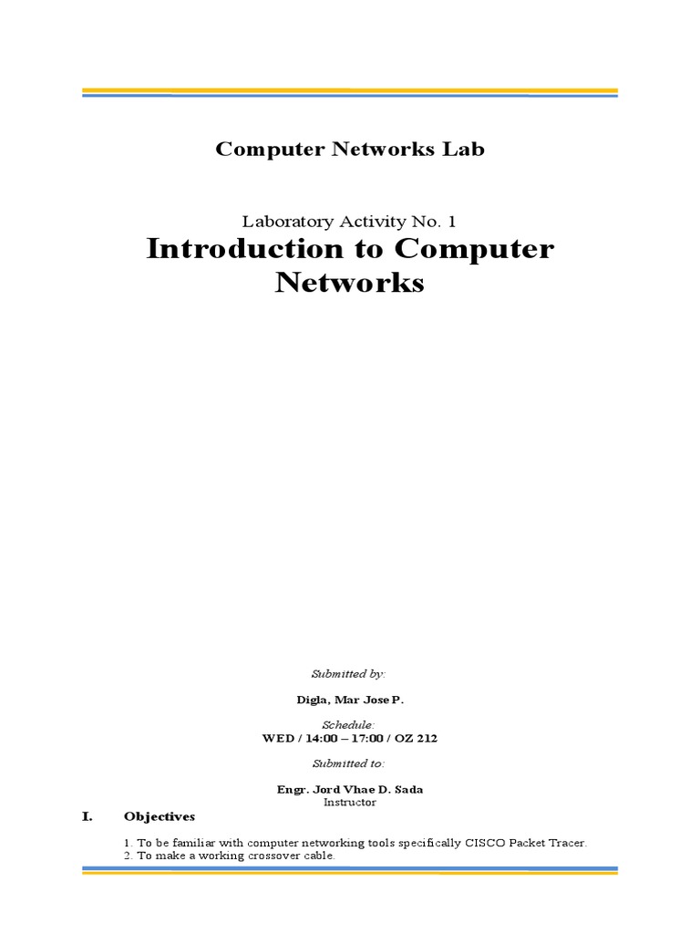 Introduction To Computer Networks | PDF | Network Topology | Computer ...