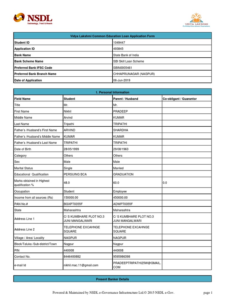 Powered & Maintained by NSDL E-Governance Infrastructure LTD.© 2015 ...