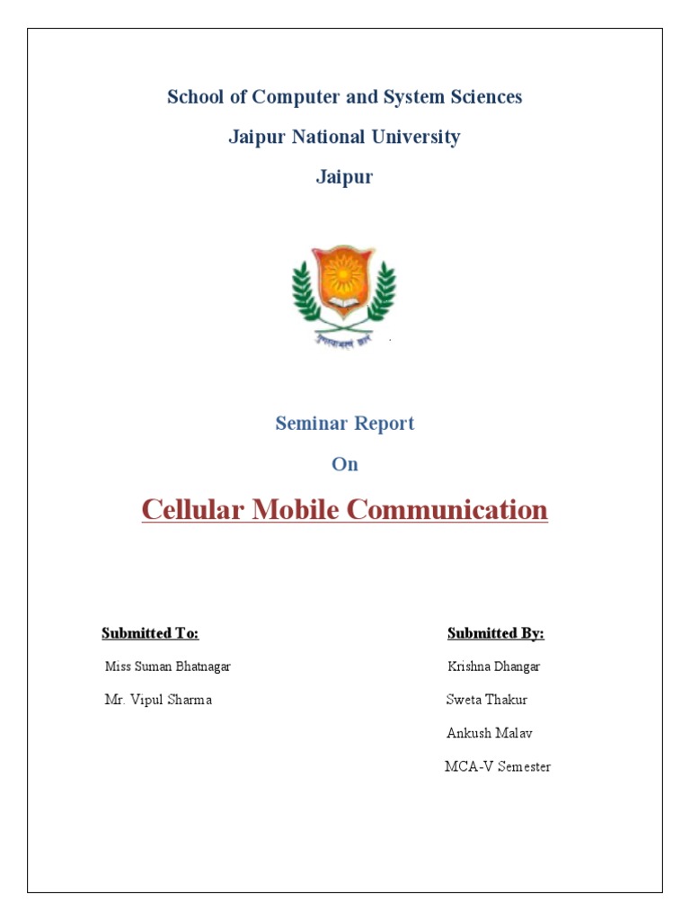 Cellular Mobile Communication | PDF | Cellular Network | Mobile Phones