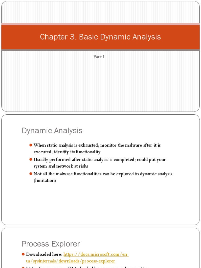 Chapter 3. Basic Dynamic Analysis | PDF