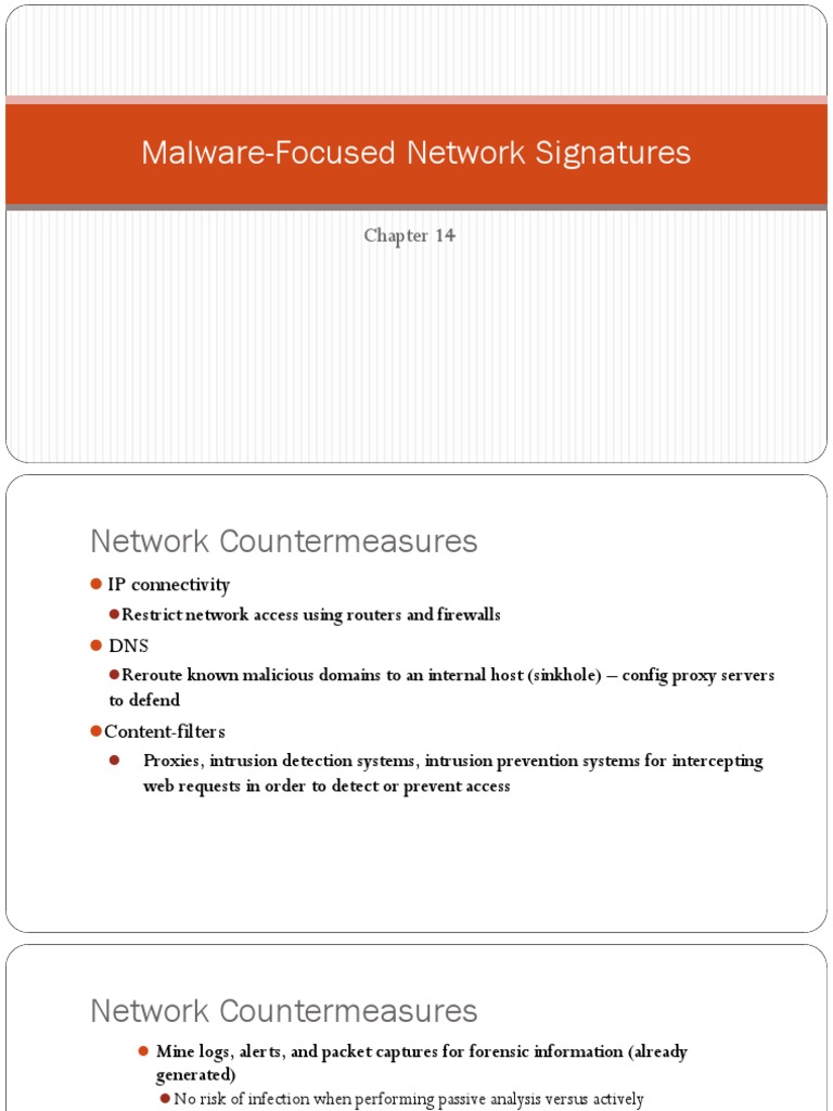 Malware-Focused Network Signatures | PDF | Proxy Server | Computer Network