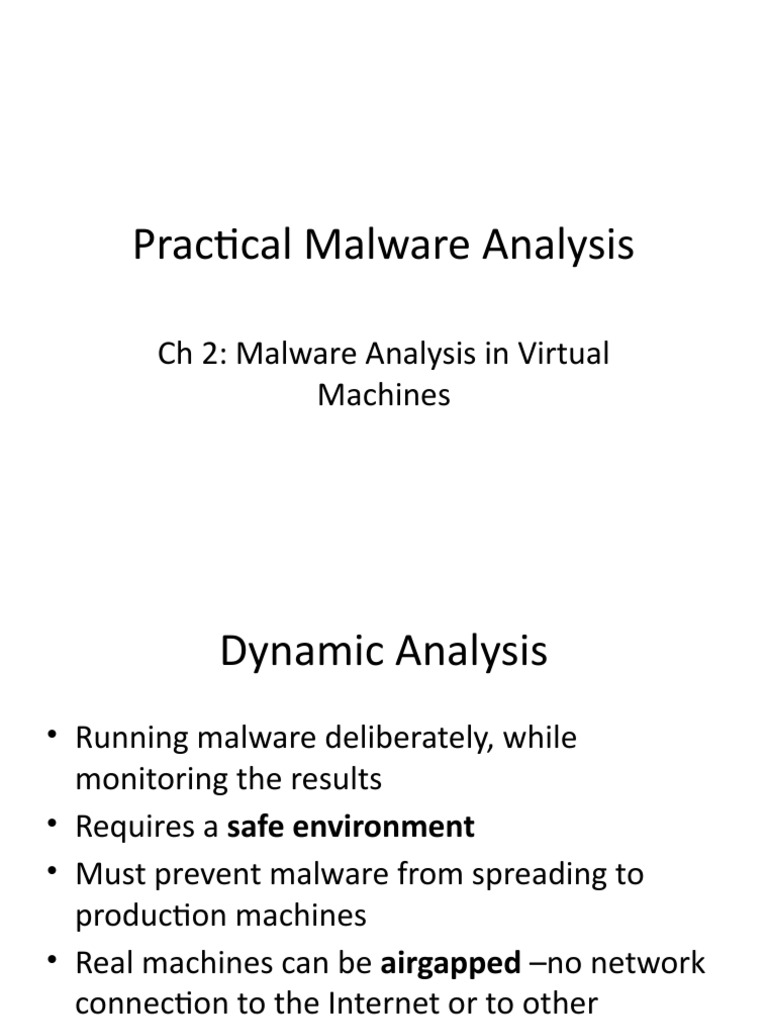 Practical Malware Analysis | Pdf | Virtual Machine | Malware