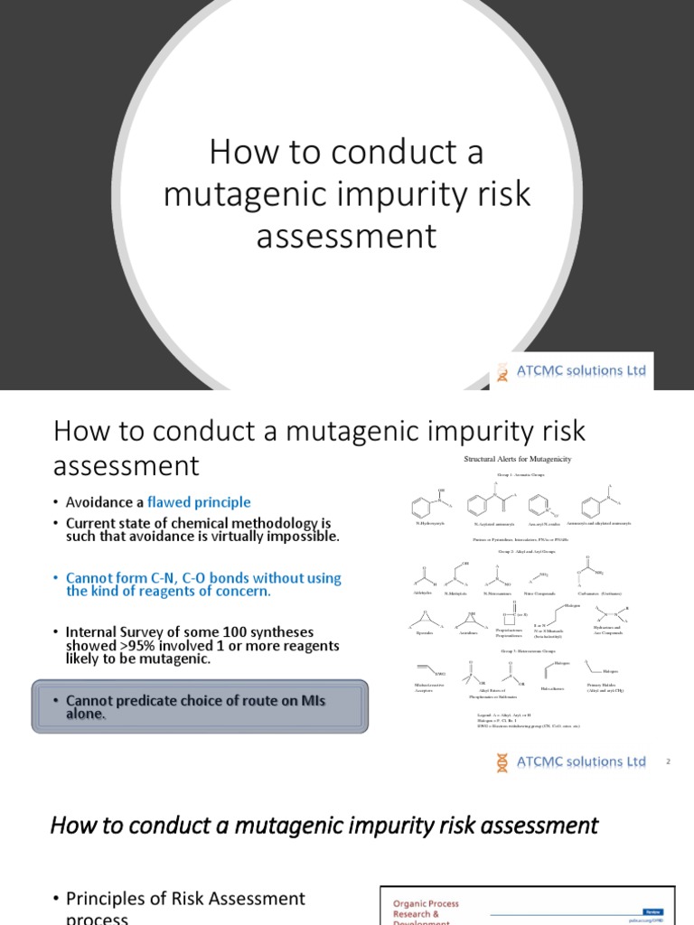 Slides - Mutagenic Impurity Risk Assessment PDF | PDF | Risk Assessment ...