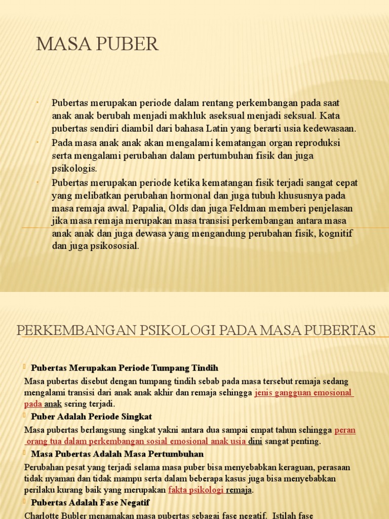 Masa Puber | PDF