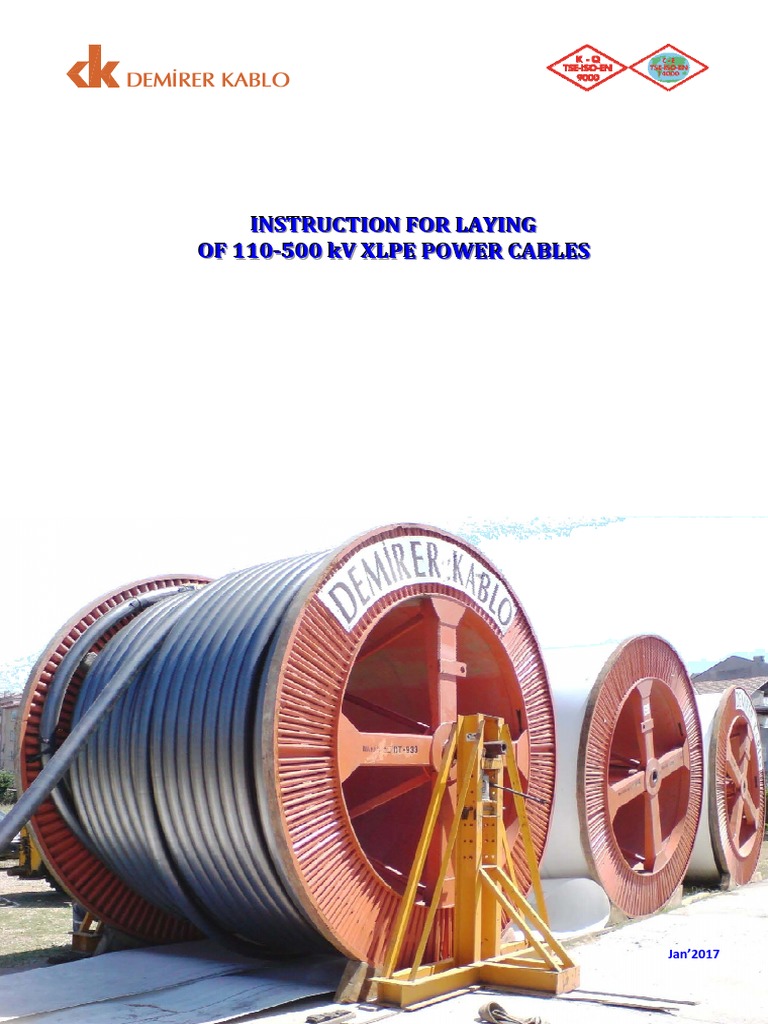Instruction For Laying of HV Cables PDF | PDF | Duct (Flow) | Pipe ...