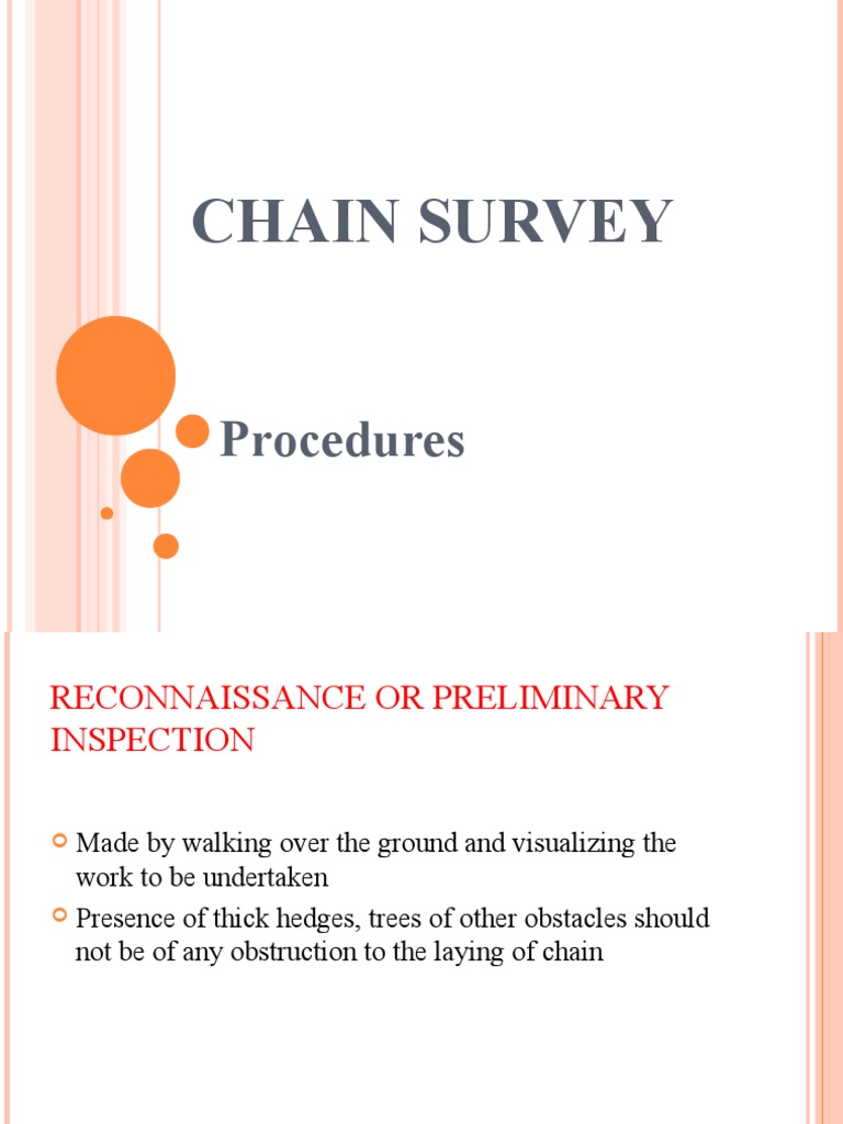 Chain Surveying Procedures Explained | PDF | Surveying | Nature