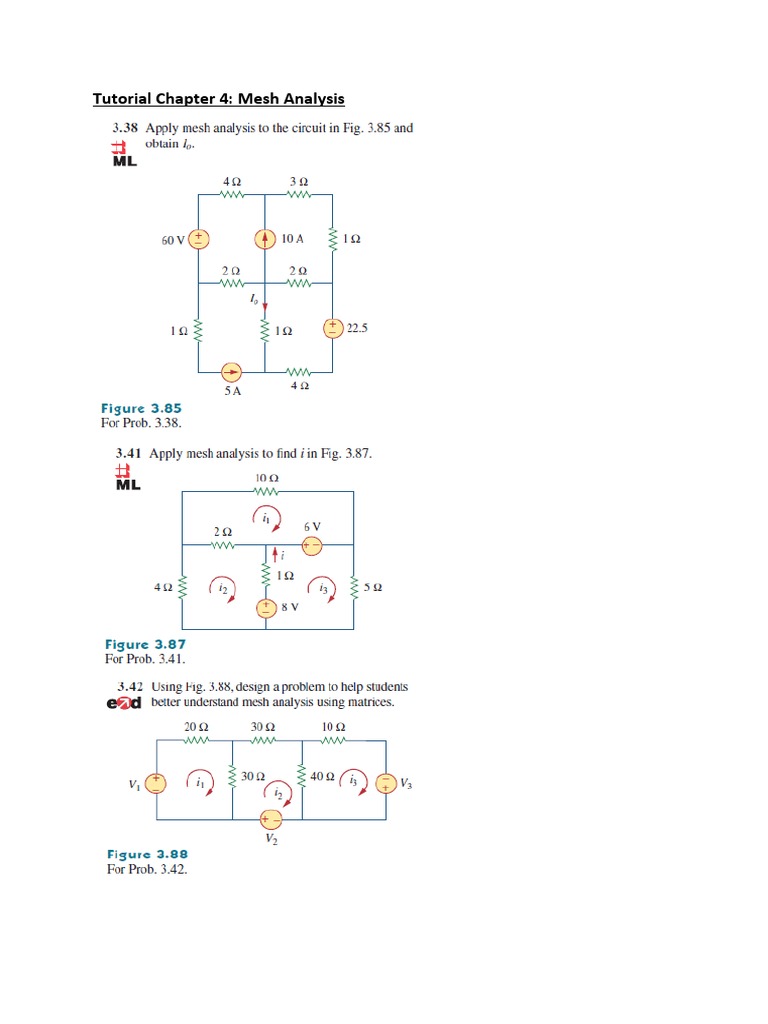 Tutorial Chapter 4: Mesh Analysis | PDF