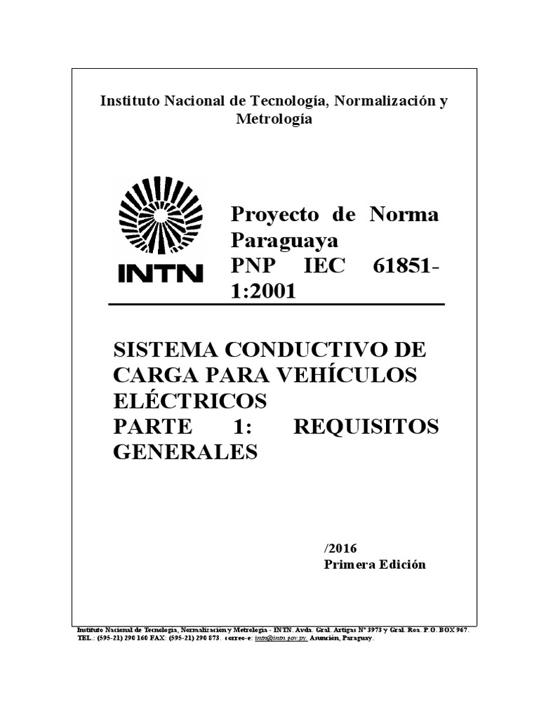 PNP Iec 61851-12001 | Descargar gratis PDF | Corriente alterna ...