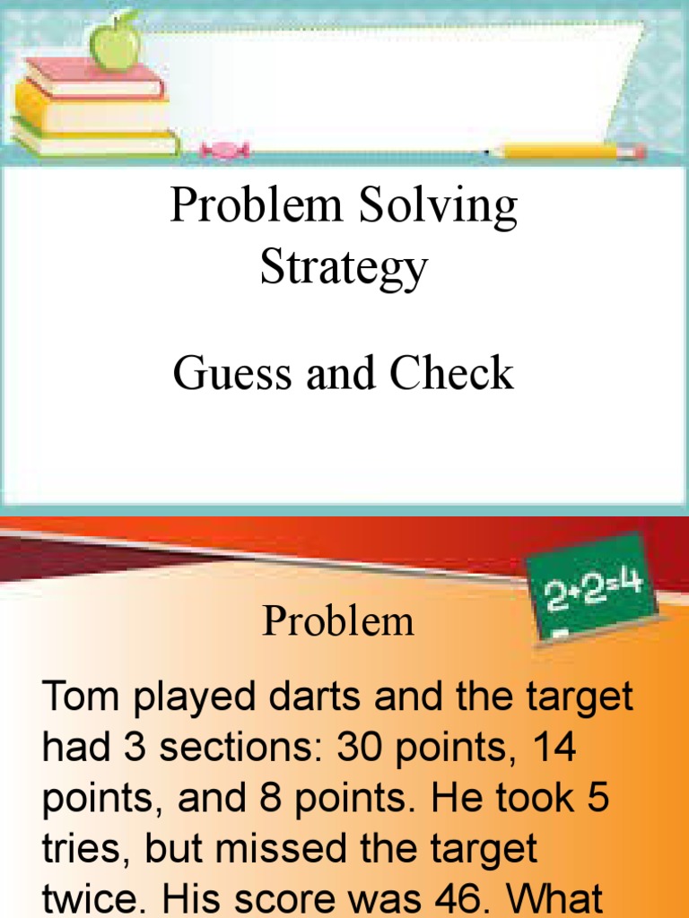 Problem Solving..Guess and Check | PDF