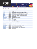 Descriptive Water Vocabulary Guide | PDF | Water | Rain