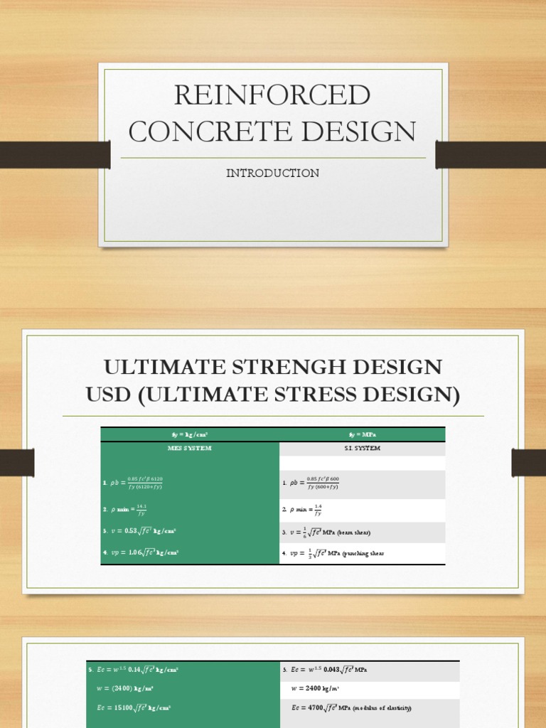 Reinforced Concrete Design | PDF | Strength Of Materials | Young's Modulus