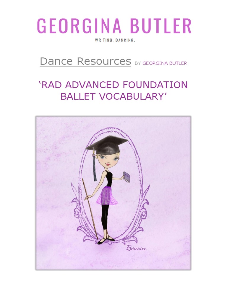 Dance Resources: Rad Advanced Foundation Ballet Vocabulary' | PDF ...