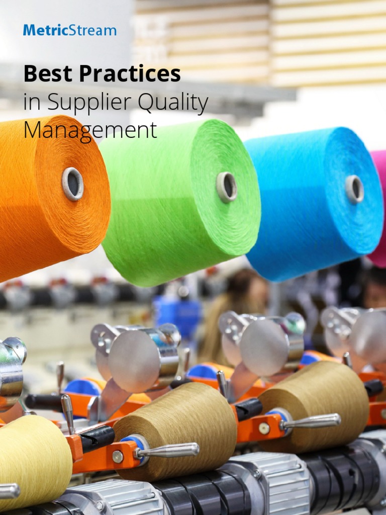 In Supplier Quality Management: Best Practices | PDF | Audit | Supply Chain