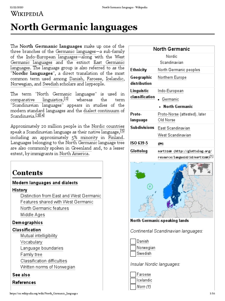 North Germanic Languages | PDF | Symbols | Human Communication