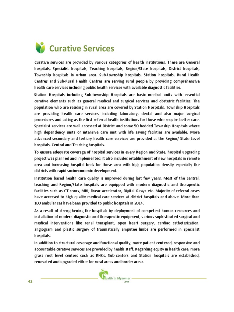 Curative Services | Download Free PDF | Healthcare Industry | Health Care