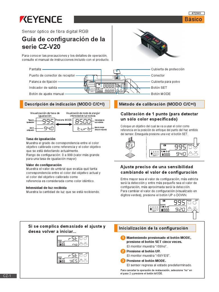 Keyence Manual | PDF | Color | Óptica