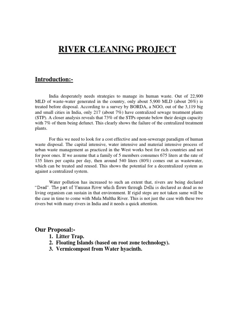 River Cleaning Project | PDF | Compost | Soil