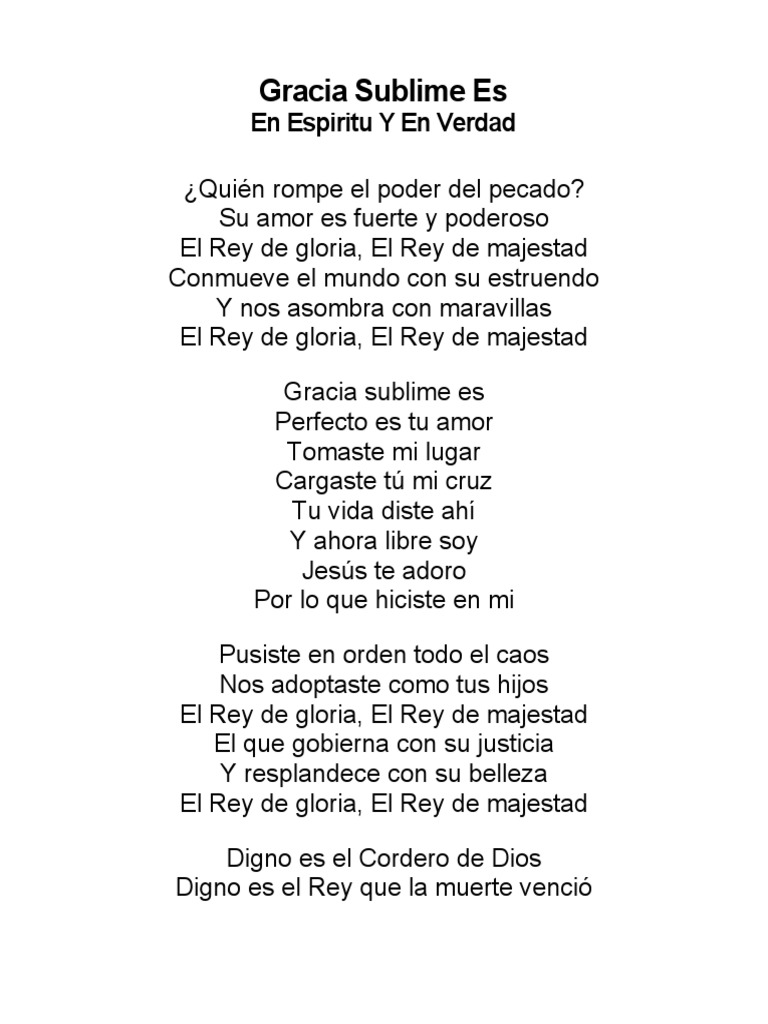 Gracia Sublime Es | PDF