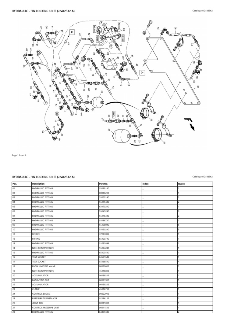 Hydraulic - Pin Locking Unit (22442512 A) | PDF | Valve | Hydraulic ...