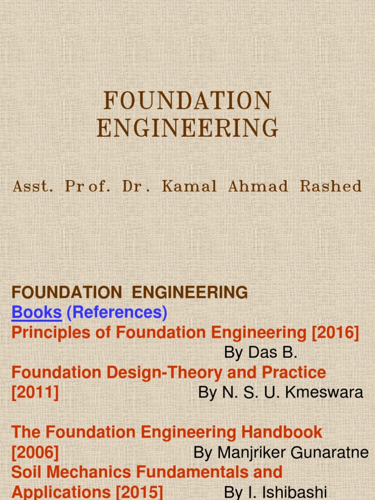 Foundation Engineering Overview and Types | PDF | Deep Foundation | Column